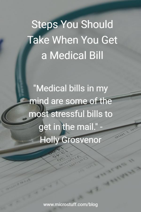Steps you should take when you get a medical bill - Microstuff